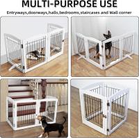 China Home Appliance Wooden Puppy Gate Stairs Freestanding Foldable Gate for Indoor for sale