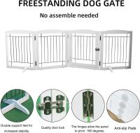 China Home Appliance Wooden Puppy Gate Stairs Freestanding Foldable Gate for Indoor for sale