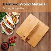 China 10 Inches Wood Tortilla Press Maker Customized Designs for Home and Catering Services for sale