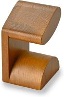 China Single Wrist Acacia Wood Watch Display Stand Wooden Showcase with Silk-screen Printing for sale