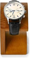 China Single Wrist Acacia Wood Watch Display Stand Wooden Showcase with Silk-screen Printing for sale
