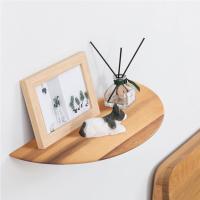 China Gift Package Set of 3 Acacia Wood Floating Shelves for Living Room Bedroom Farmhouse for sale