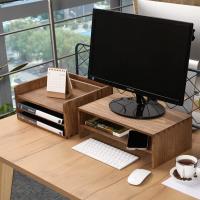 China Wooden Desktop File Folder Storage Tray Organizer Stand for Office Document Rack Mail Sorter for sale