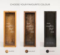 China Rectangle Wooden Wine Box Engraved Personalized Bottle Box Unique Birthday Gift Idea for sale
