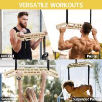China Improve Finger Grip Wooden Theme Portable Rock Climbing Hang board with Suspension Training Function for sale