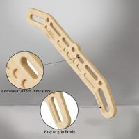 China Improve Finger Grip Wooden Theme Portable Rock Climbing Hang board with Suspension Training Function for sale