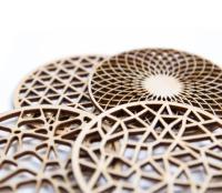 China Wooden Coasters Set Table Decoration Accessories Type Mats Pads for Customized Gifts for sale