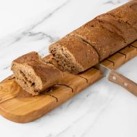 China Gray-White Customized Shape Artisan Olive Wood Baguette Cutting Board for Bread Lovers for sale