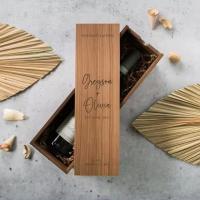 China Silk-screen Printed Pine Wine Champagne Box for Engagement and Wedding 35x11x11cm for sale