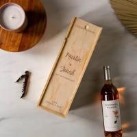 China Silk-screen Printed Pine Wine Champagne Box for Engagement and Wedding 35x11x11cm for sale
