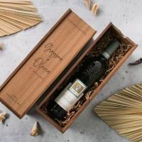 China Silk-screen Printed Pine Wine Champagne Box for Engagement and Wedding 35x11x11cm for sale