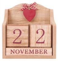 China Wooden Advent Calendar Tabletop Toy with Rustic Home and European Style Aesthetics for sale