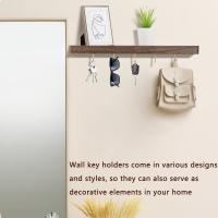 China Effortlessly Installed Home Key Holder Rack Hanging Organizer with High Quantity Hooks for sale