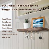 China Effortlessly Installed Home Key Holder Rack Hanging Organizer with High Quantity Hooks for sale