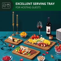 China Extra Large 3 Pcs Craft Wood Cutting Boards for Kitchen Meal Prep Square 16 x 1.8 x 12 inches for sale