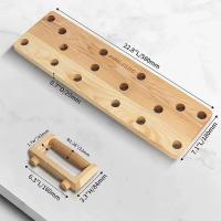 China 10 In 1 Solid Wooden Push Up Stands Board for Portable Gym in White/Black/Wood Color for sale