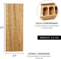 China Acacia Wood 7 Day Weekly Pill Box Pill Organizer for Vitamins Daily Supplements Pill Container for sale