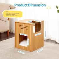 China Indoor Cats Large Cat House with Scratch Pad Customized Logo Acceptable Solid Wood for sale