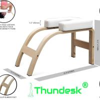 China Balance Training Yoga Inversion Bench Rustic Style with Wood Material and Headstand Prop for sale
