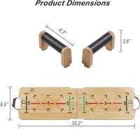China Indoor and Outdoor Rustic Wooden Push Up Board Kit With Handle for Core Strengthening for sale