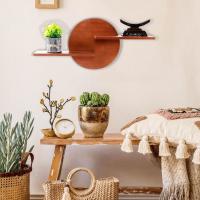 China Non-folding Rack Round Decorative Display Wall Mount Shelf Hanging Shelves High Quantity for sale
