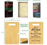 China Personalized Bamboo Cutting Board with Handle and Sustainable Oil-Preserving Function for sale