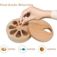 China 7-Day Pill Organizer Case Box Twist Top Design Wooden Pill Box for Medicine Vitamin Custom for sale