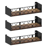China Non-folding Rack 202406 Rustic Decorative Wall Shelves for Living Room for sale