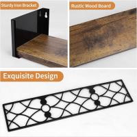 China Non-folding Rack 202406 Rustic Decorative Wall Shelves for Living Room for sale