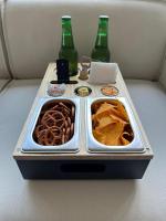 China 2 Snack Bowls 3 Dip Bowls 2 Coasters Bottle Opener Organiser Bottle Holder Sofa Butler Serving Tray Sofa Tray for sale