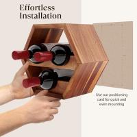 China 3 Bottle Acacia Wine Bottle Holder Stylish Wine Storage at Home Custom Order Accepted for sale