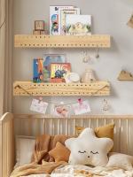 China Natural Wood DIY Wall Bookshelf Modern Wall Mounted Shelves OEM Bookshelf for sale