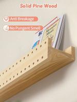 China Natural Wood DIY Wall Bookshelf Modern Wall Mounted Shelves OEM Bookshelf for sale