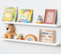 China Living Room Furniture 2 Piece Solid Wood Floating Shelves for Minimalist Wall Display for sale