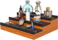 China Customized Logo Acceptable Wooden Cologne Stand Perfume Organizer with Hidden Comp for sale