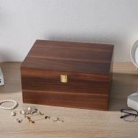 China Printing Handling Glossy Lamination Wooden Storage Box with Lid Competitive 11x 8.9x4.9 for sale