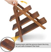 China Accepeted Custom Wood 3 Tier Serving Tray Three Tiered Cupcake Stand for Gifts Stores for sale