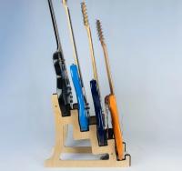 China Non-Folding Rack 4 Guitar Stand Holder Quad Decker for Burning Finish Design Guitars for sale