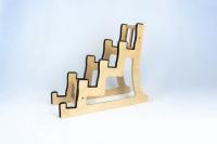 China Non-Folding Rack 4 Guitar Stand Holder Quad Decker for Burning Finish Design Guitars for sale