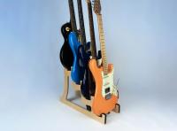 China Non-Folding Rack 4 Guitar Stand Holder Quad Decker for Burning Finish Design Guitars for sale