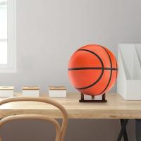 China Solid Wood Custom Logo Ball Display Stand for Football Basketball Soccer Volleyball for sale