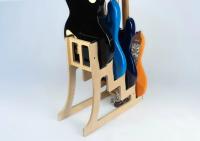 China Non-Folding Rack 4 Guitar Stand Holder Quad Decker for Burning Finish Design Guitars for sale