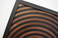 China Supermarket Must-Have Set of 3 Large Textured Framed Geometric Wooden Wall Art Panels for sale
