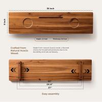 China Sustainable Bathtub Caddy Tray Anti-Tipping Large Bath Tub Tray for Wooden Accessories for sale