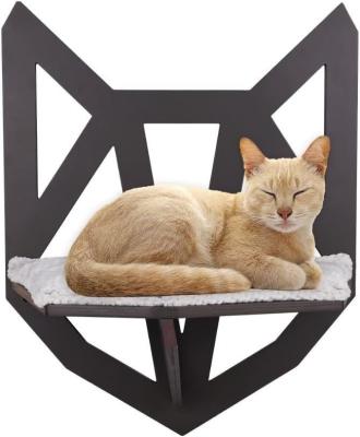 China Function Save Space Wall Mounted Cat Shelf with Shelves Perches and Hanging Bed for sale