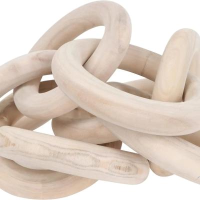 China Indoor and Outdoor Large Decorative Pine Wood 8 Link Chain for Shelves Custom Technique for sale