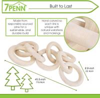 China Indoor and Outdoor Large Decorative Pine Wood 8 Link Chain for Shelves Custom Technique for sale