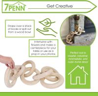 China Indoor and Outdoor Large Decorative Pine Wood 8 Link Chain for Shelves Custom Technique for sale