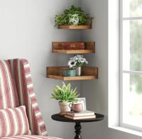 China High Quantity Modern 3 Piece Solid Wood Books Photos Wall Shelf Adjustable Floating Shelve for sale