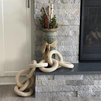 China Indoor and Outdoor Large Decorative Pine Wood 8 Link Chain for Shelves Custom Technique for sale